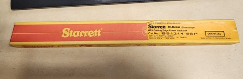 Starrett Bi-Metal Bluestripe Power Hacksaw Blades BS1214-5SP Pack of 10 ...