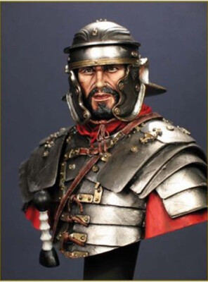 unpainted 1/10 Resin Figure Bust Roman Soldier model unassembled kits ...