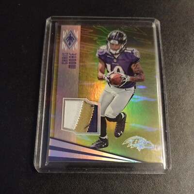 #1/25 Chris Moore 3 Clr Patch Card 2016 Panini Phoenix Rookie Ravens ...