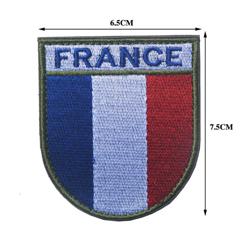 Embroidered France Flag GIGN CSI GIPN Hook Loop Patch Emblem Fastener ...
