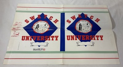 1986 SWATCH TEXTBOOK BOOK COVER Swatch University | eBay
