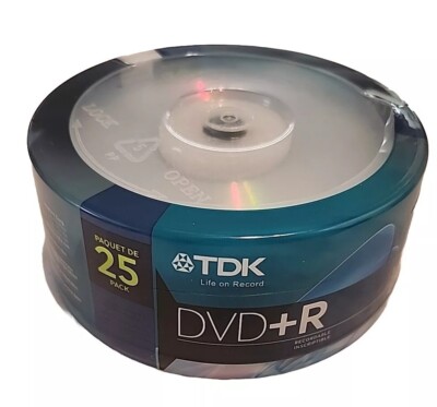 New TDK DVD+R 25pk RW 16x 4.7 GB Discs Brand New Sealed | eBay