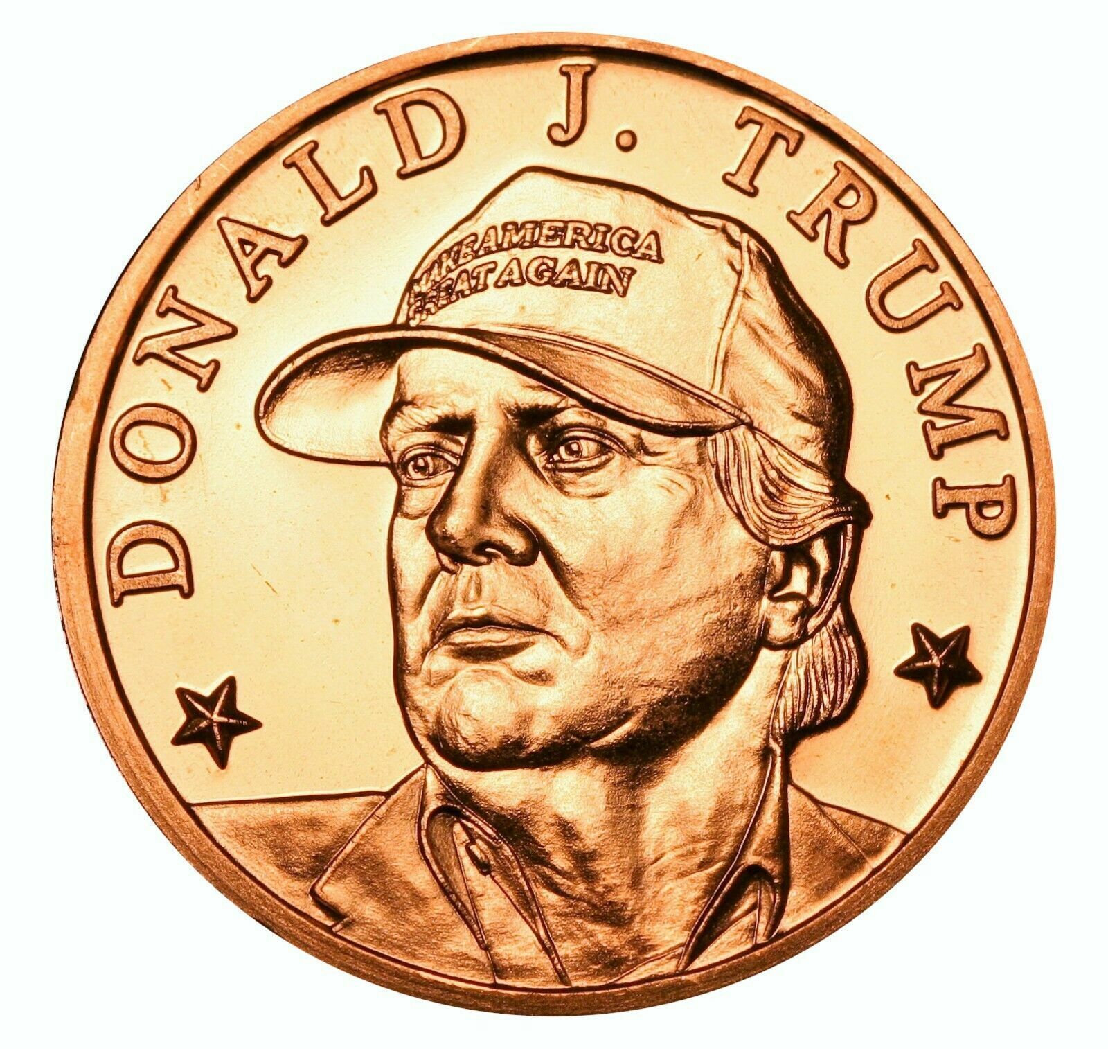 1 oz Copper Round - Trump With Maga Hat | eBay
