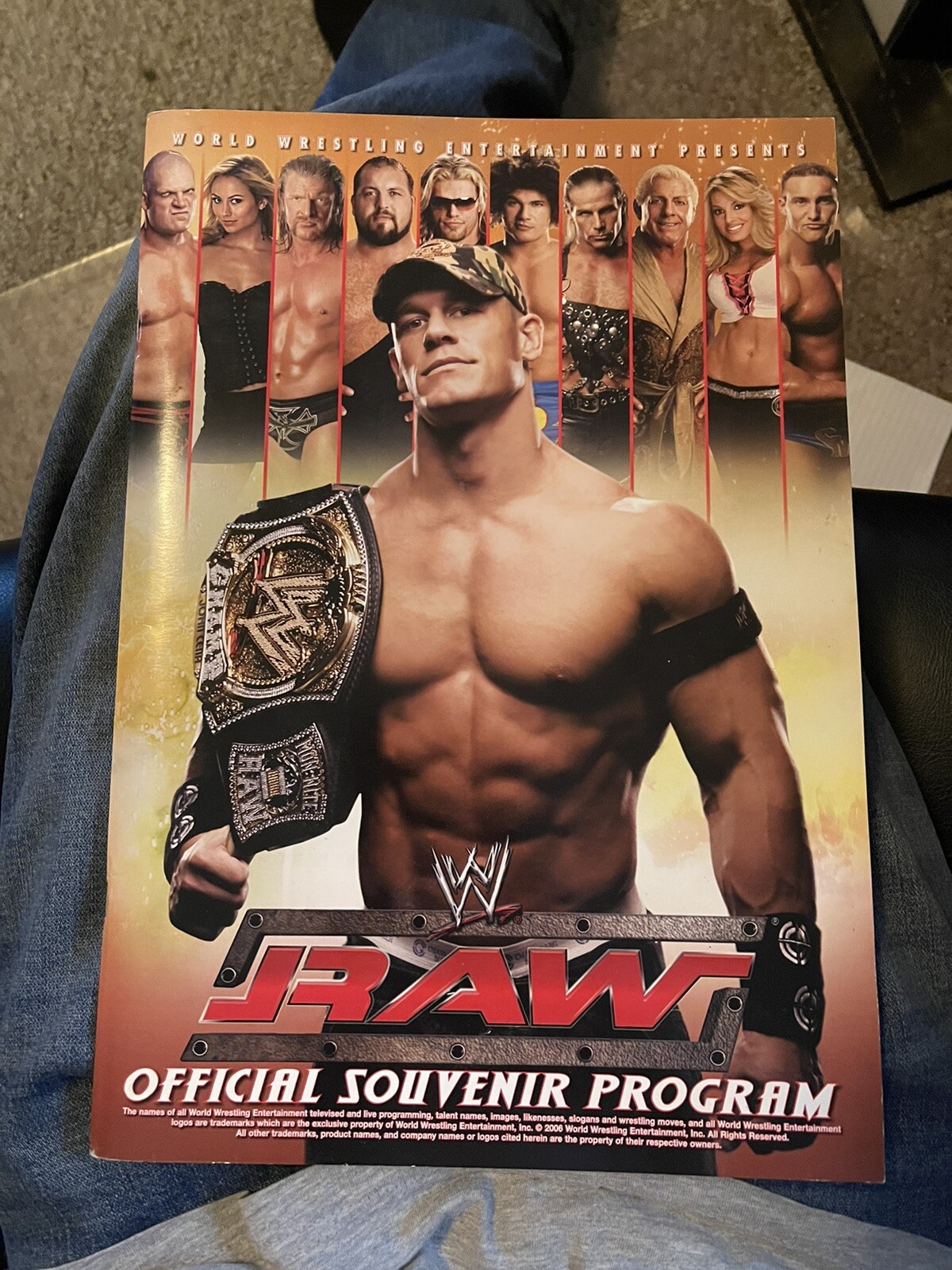 WWF/WWE SMACKDOWN/RAW 2006 WRESTLMANIA SOUVENIR PROGRAM AUTOGRAPHS VERY ...