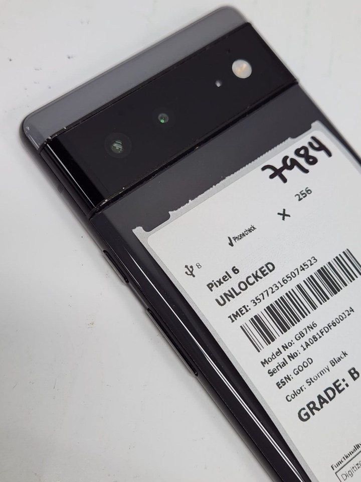 FOR PARTS - Google Pixel 6 - 256GB - Black - Unlocked - GB7N6 - 7984 | eBay