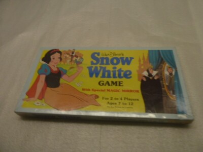 Vintage Walt Disney Snow White Board Game with Special Magic Mirror ...