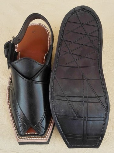 US 6,7,8,9,10,11 MEN'S HANDMADE BLACK LEATHER TRIPLE SOLE PESHAWARI ...