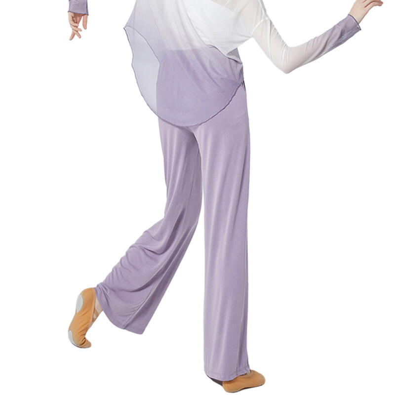 Dance Pants Classical Dance Wide Leg Straight Leg Pocket Pants Training ...