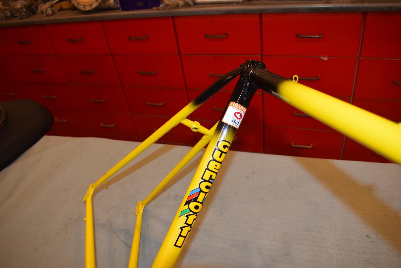 GUERCIOTTI SPRINT Road Frame Vintage 52cm / 52cm Columbus Aelle ITALY ...