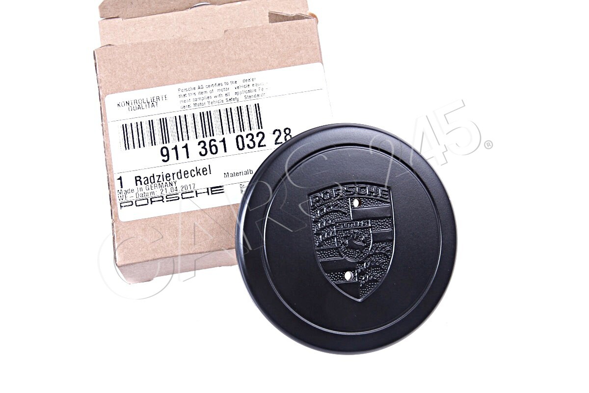 Original Porsche 911 924 944 928 1974-94 Radzierdeckeln Schwarz 71mm 4 ...