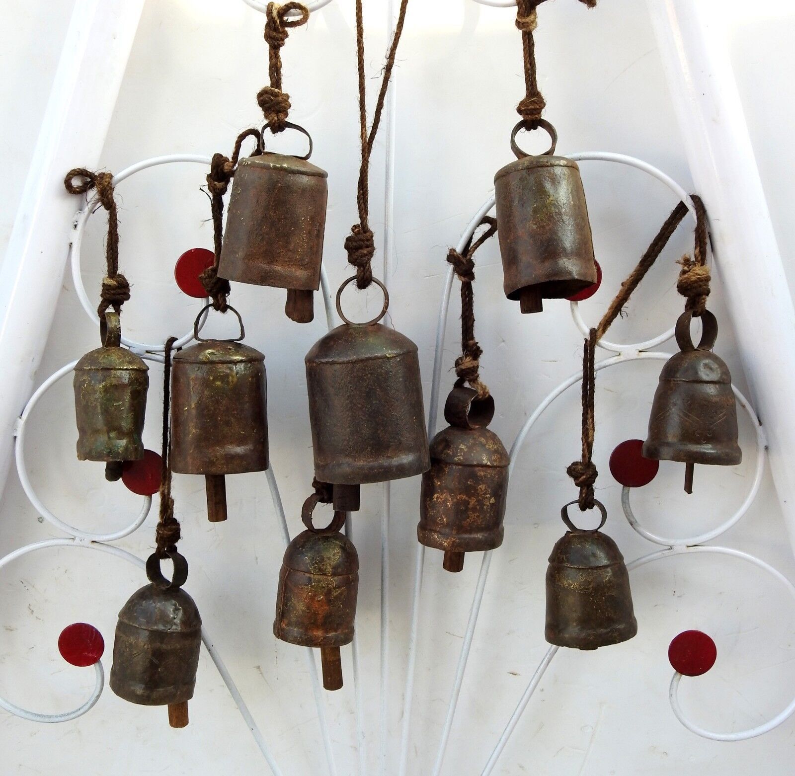 Lot of 100 Pcs Antique 1900'S Vintage Metal Cow Bell Copper Brass Wood ...