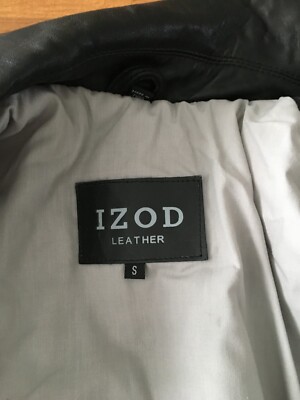 Izod Men's Leather Jacket, Multi-Media Design, purchased in 1990s but ...