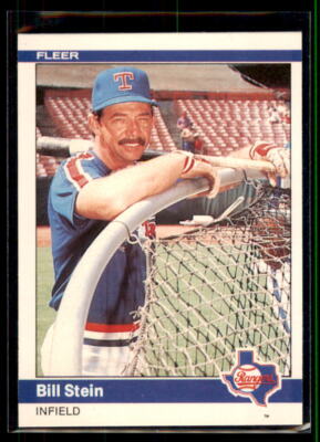 1984 Fleer Bill Stein #429 Texas Rangers | eBay