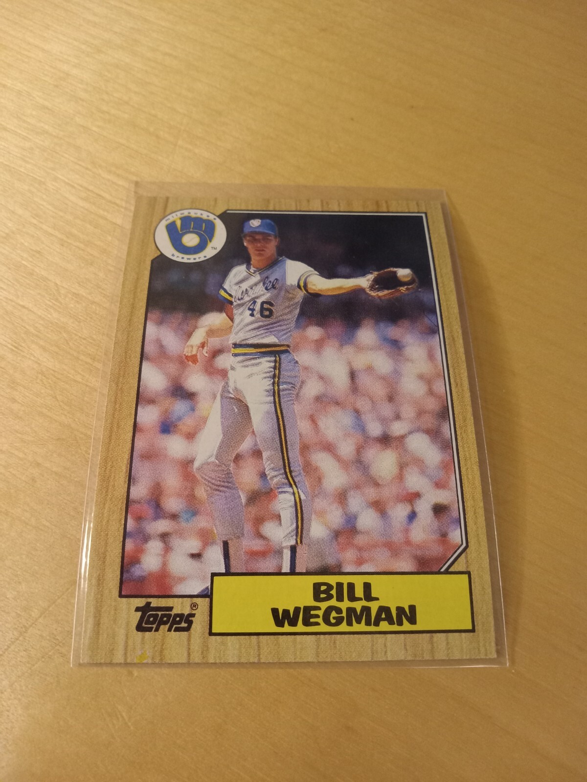 1987 Topps #179 BILL WEGMAN Milwaukee Brewers Baseball Card, Pitcher ...