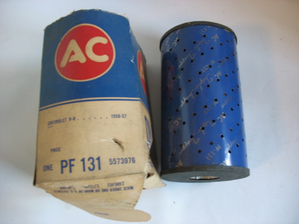 New NOS ACDelco GM Chevy V-8 1956-57 PF-131 5573976 OIL FILTER | eBay