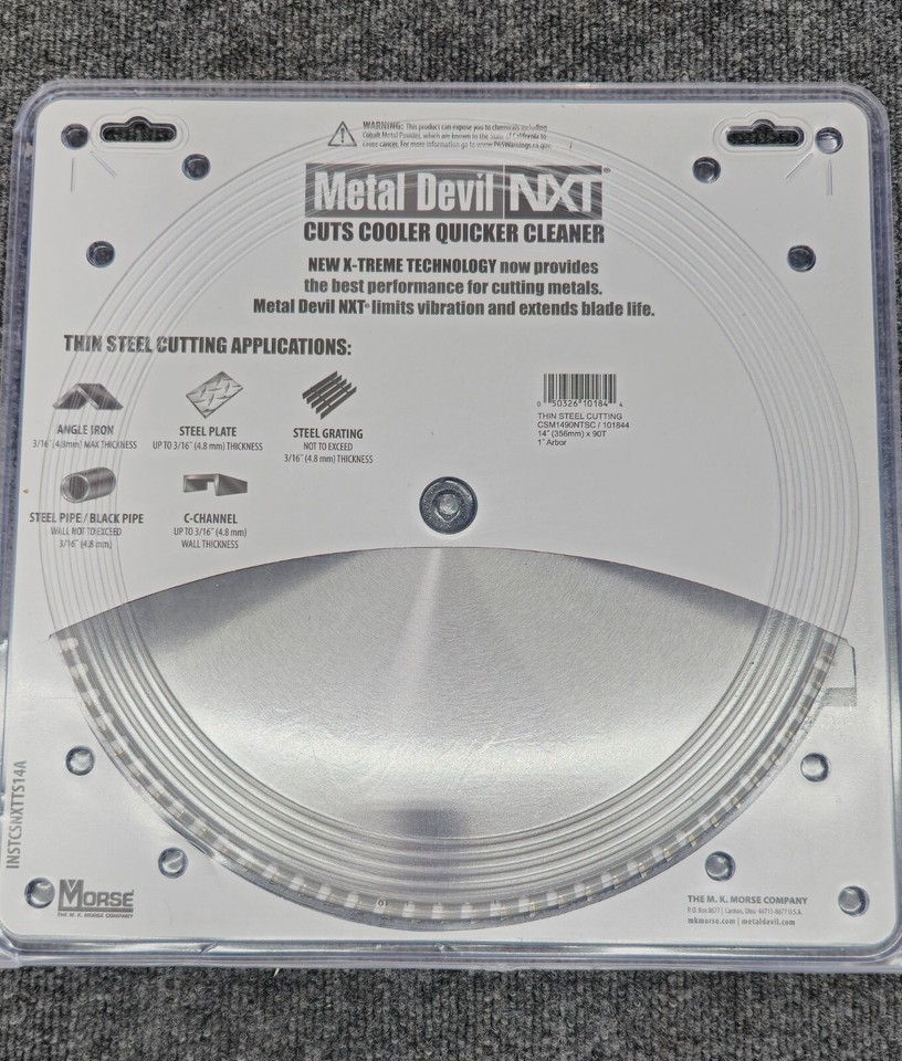 Morse Metal Devil NXT® - Thin Steel 14" 90 Tooth Circular Saw Blade ...