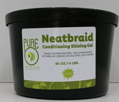 Pure O Natural Neatbraid Beauty Conditioning Shining Gel 64oz * Pick ...