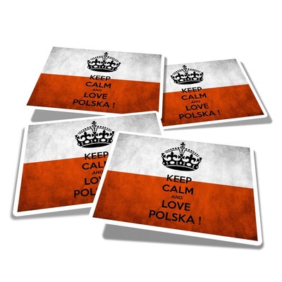 4x Vinyl Stickers Keep Calm and Love Polska Poland #56019 | eBay UK