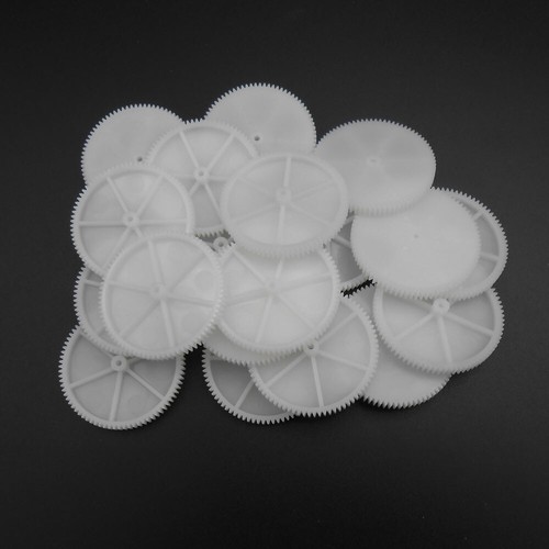 50Pc 0.5M 80T Plastic Spindle Spur Gear 80 Teeth BoreAperture 2MM 1 ...