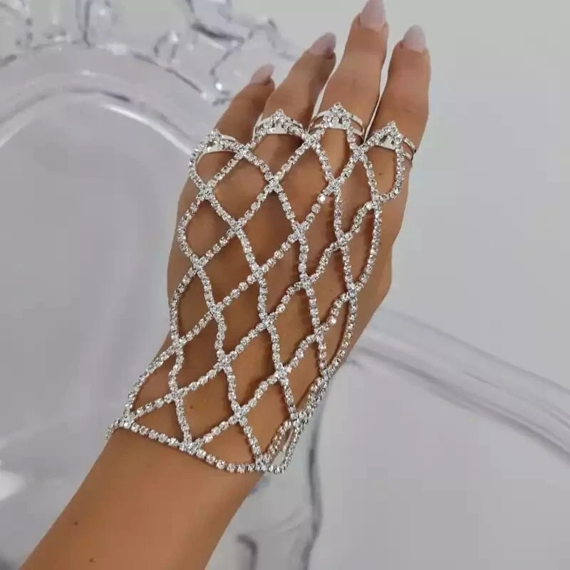 Rhinestone Hand Jewelry