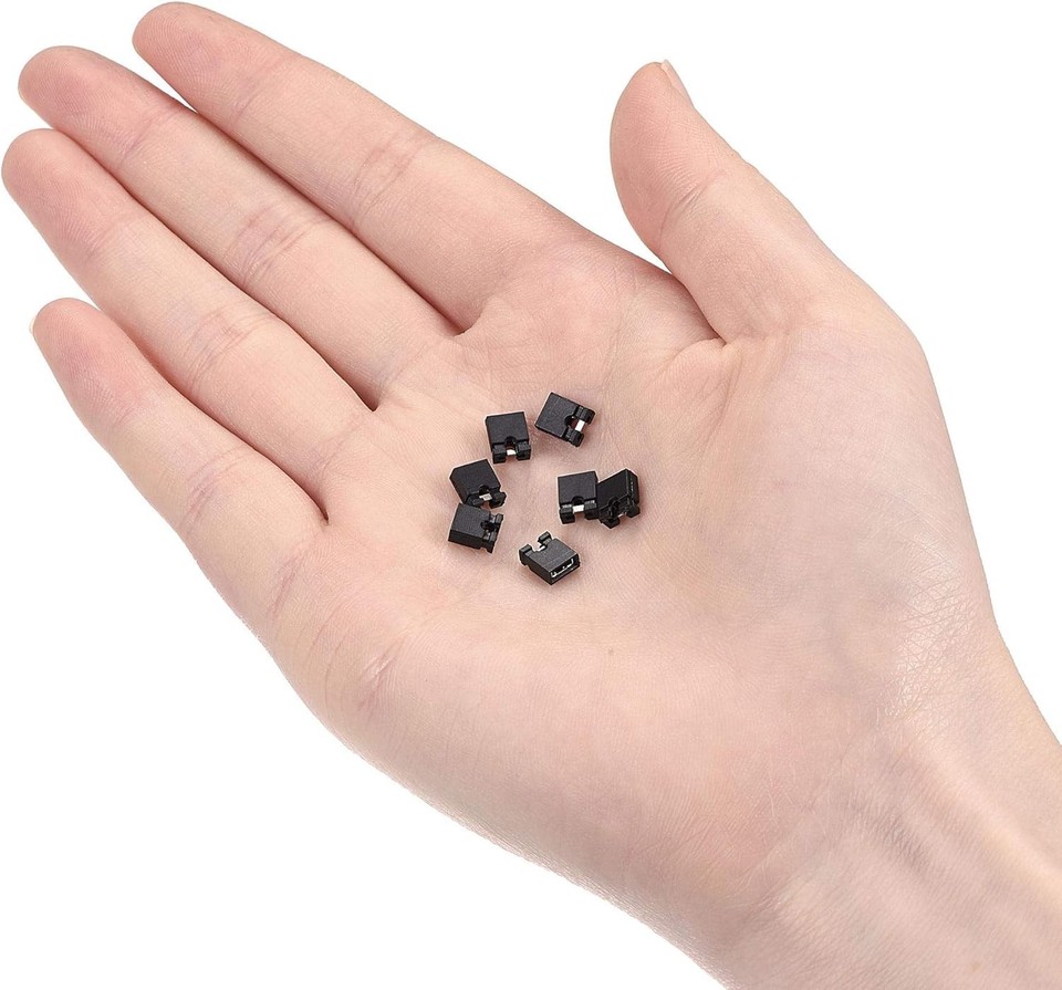 100PCS Mini Micro Jumper 2.54mm Standard Circuit Board Shunts Short ...