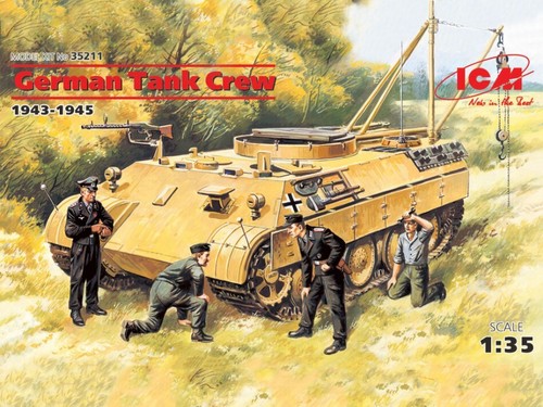 KIT ACTION MILITARY FIGURES ICM GERMAN TANK CREW 1943-1945 1... | eBay