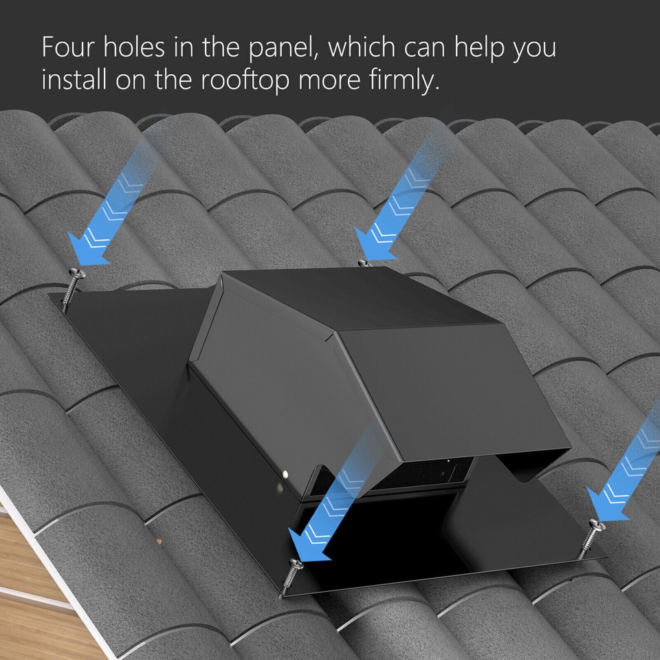 Hon&Guan 4" 6'' Roof Vents Cap Exhaust Soffit Air Vent Wall Vent with ...
