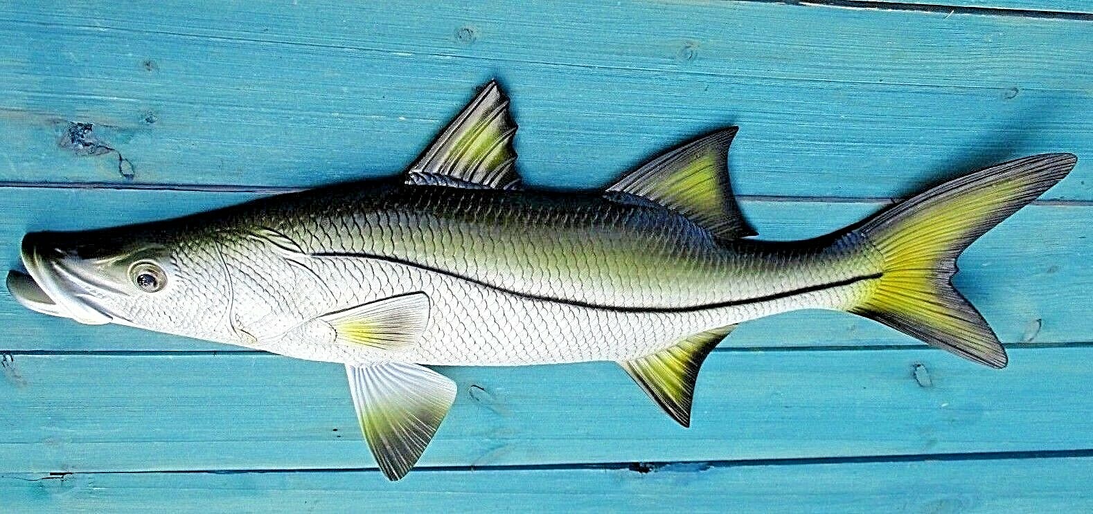 Snook Robalo Hand Painted 28" Replica Wall Mount Sculpture Fishing ...