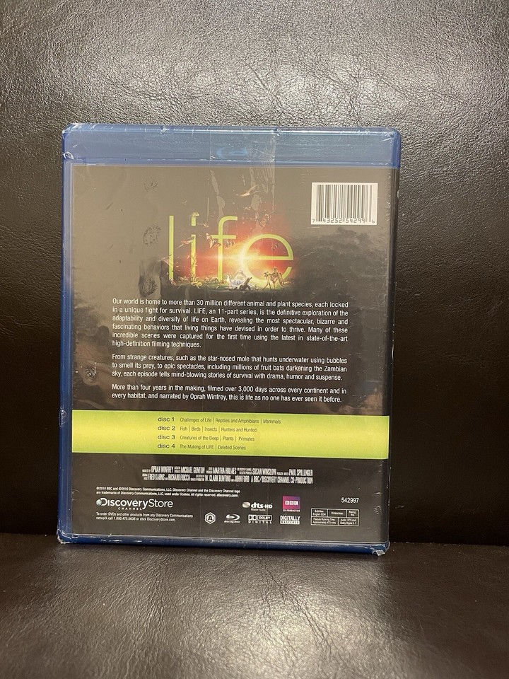 Discovery Channel Life Narrated by Oprah Winfrey DVD 4 Blu-ray Set ...