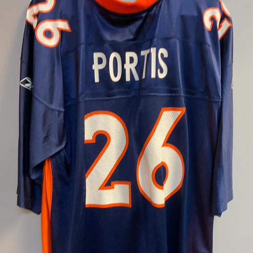 NFL equipment Denver Broncos #26 Clinton Portis Broncos Jersey Adult XL ...