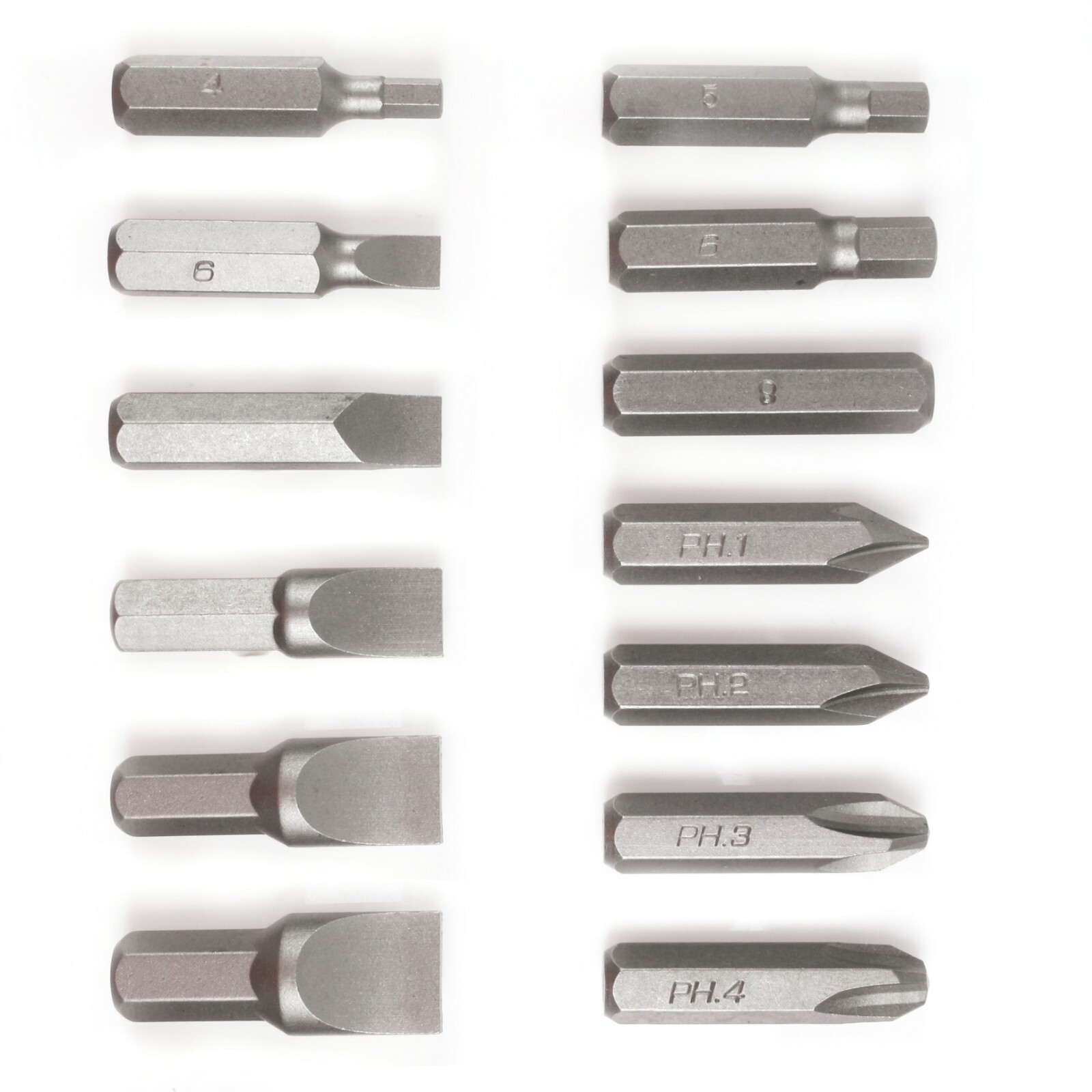 13Pc IMPACT DRIVER BIT SET CR-V 5/16” Hex Shank Heavy Duty Fastening ...