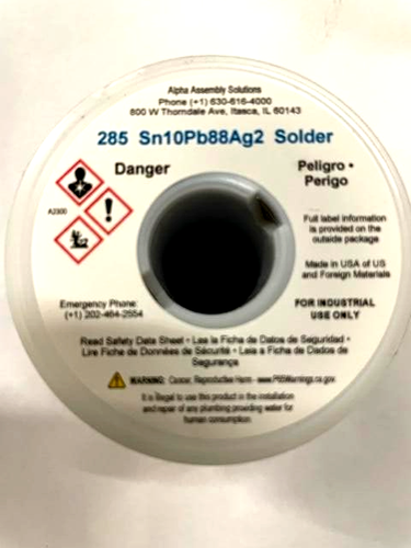 Kester 24-7317-9710 Leaded Rosin Flux Cored Solder /285 RMA/ .031"/ 3.3 ...