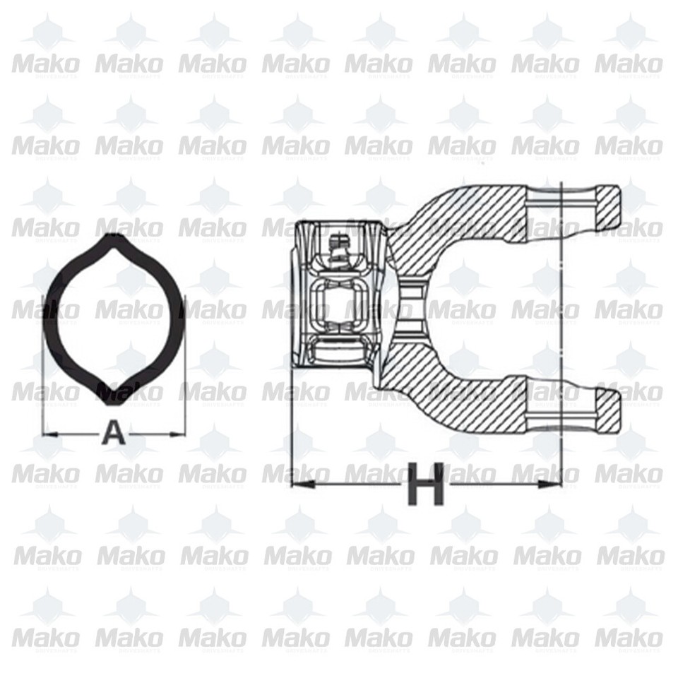 Agriculture PTO Lemon Tube 48mm x 4mm Wall Thickness, 1500mm Length ...