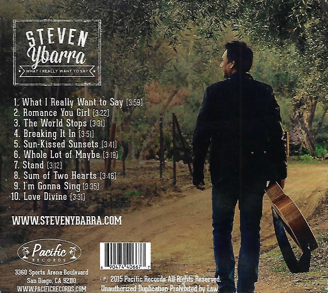 Steven Ybarra What I Really Want to Say CD for sale online | eBay