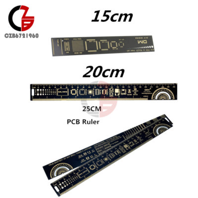 4/15/20/25cm Black Multifunctional PCB Ruler Measuring Tool Angle ...