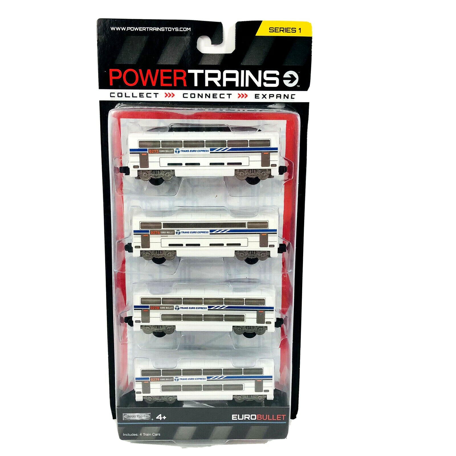 Power Trains 4 Train Cars Euro Bullet Car Pack Series 1 Collect and ...