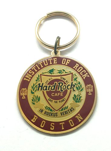 Vintage NOS Hard Rock Cafe Boston Massachusetts Keychain Keyring | eBay