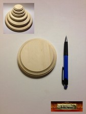24pk Unfinished 1pc 4" Round Wood Base Wooden Plaque Sculpt Stand Craft ...