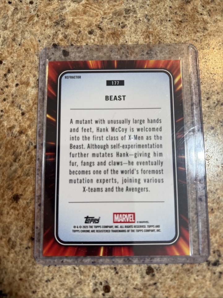 2025 Topps Chrome Marvel Beast Refractor #177 | eBay