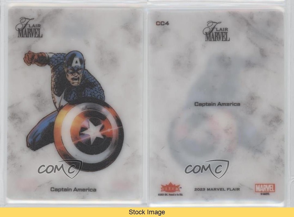2023 Flair Marvel Carved Captain America #CC4 READ 0s87 | eBay