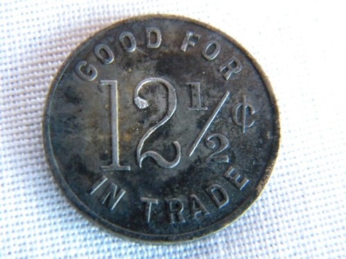 Scarce US Trade Token~MORRIS A ABRAHAM~Silver City NM~Good For 12 1/2c ...