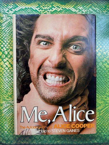 Alice Cooper "Me, Alice" autobiography Steven Gaines hardcover book RARE | eBay