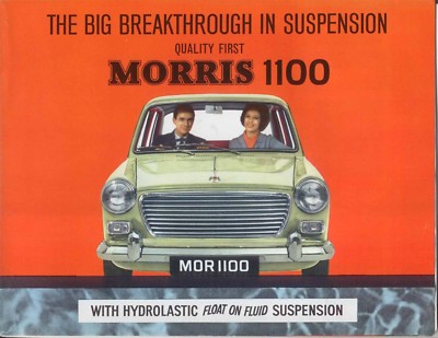 Morris 1100 Mk 1 Saloon 1962-65 Original UK Sales Brochure Pub. No. H&E ...