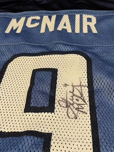 Steve McNair Autographed Signed Tennessee Titans Reebok Jersey - Very ...