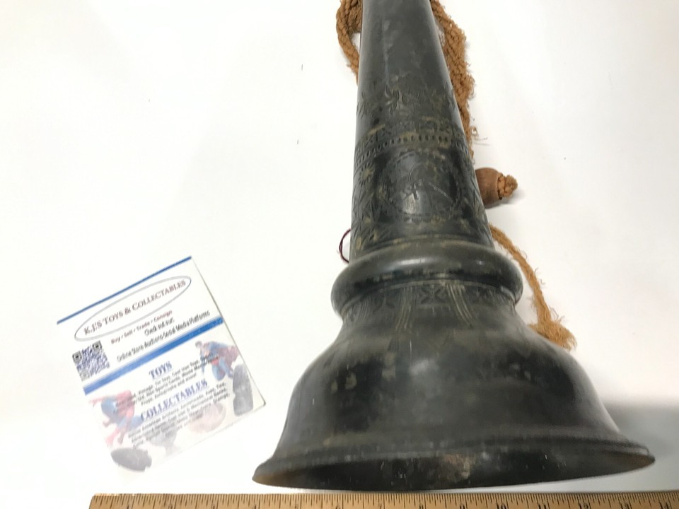 RARE Early 1800's Ornate Fire Fighter Parade Ceremonial Trumpet Horn ...