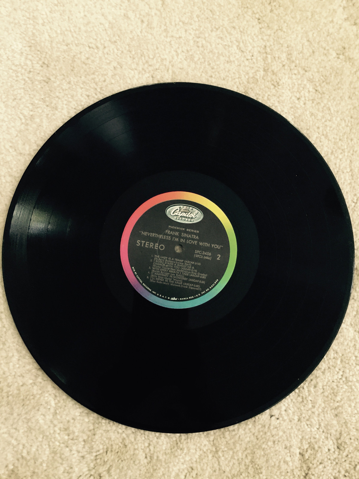 Frank Sinatra Nevertheless I'm In Love With You 1962l Vinyl LP 33PRM 12 ...