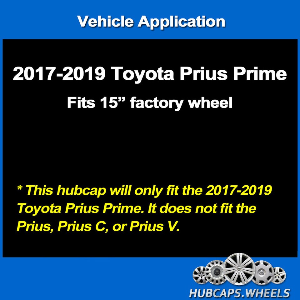 Hubcap for Toyota Prius Prime 2017-2019 OEM Wheel Cover Custom Gloss ...
