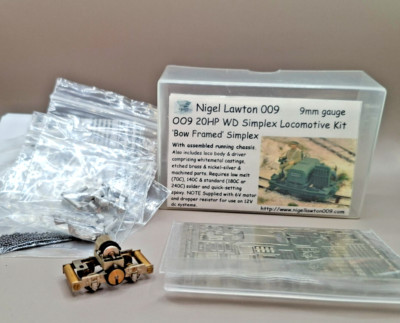 Narrow gauge 009 H0e 20HP Simplex loco kit part built by Nigel Lawton ...