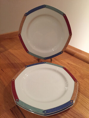 Christopher Stuart Y0054 Diamond Optic Salad Plates (3) | eBay