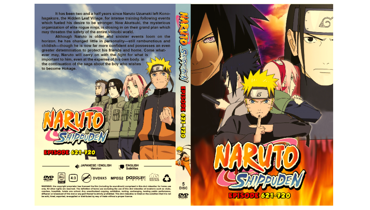 DVD Naruto Vol.1 - 720 End English Dubbed + 11 Movies Complete Series ...
